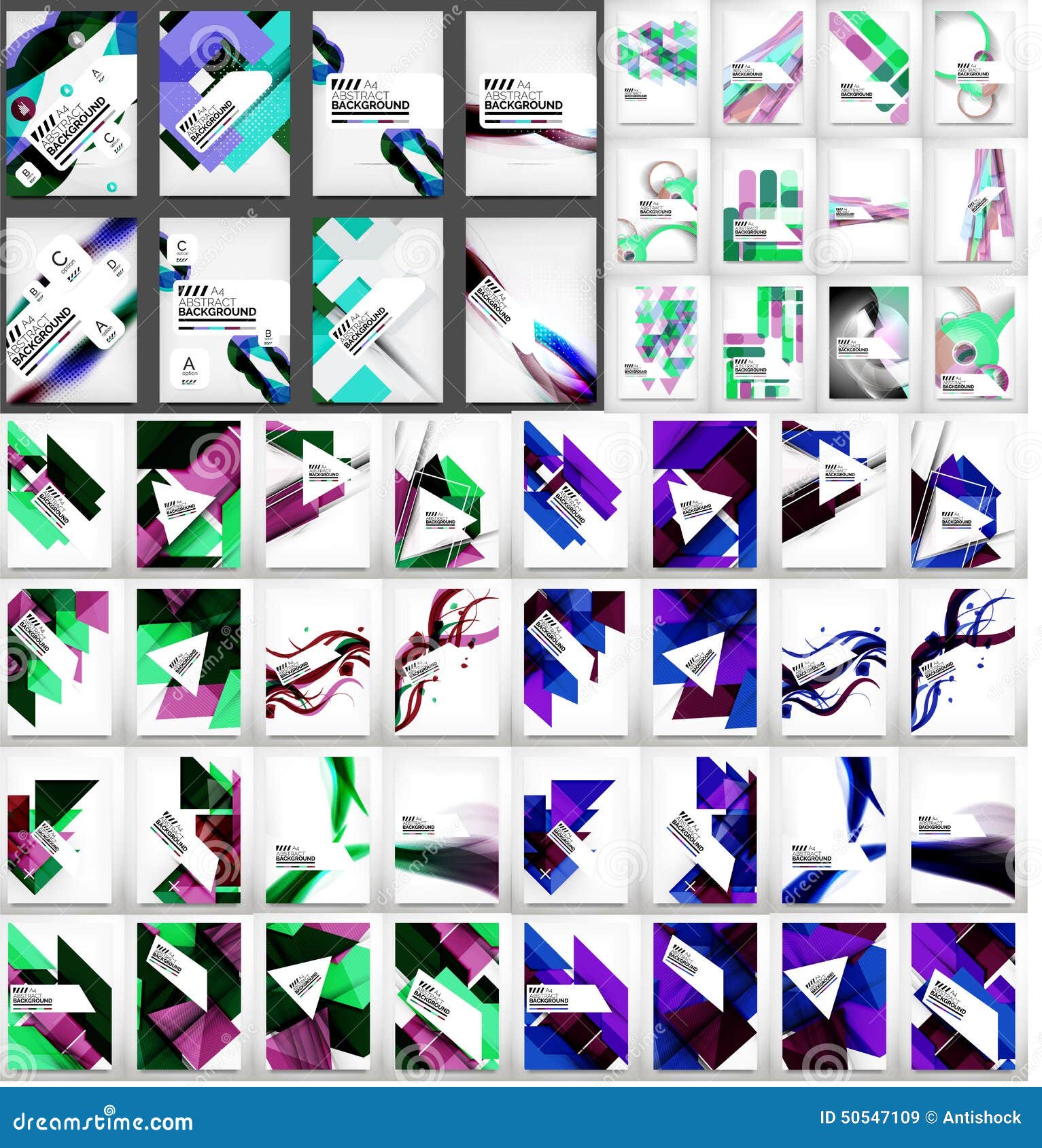 Mega Set of Abstract Backgrounds Stock Vector - Illustration of ...