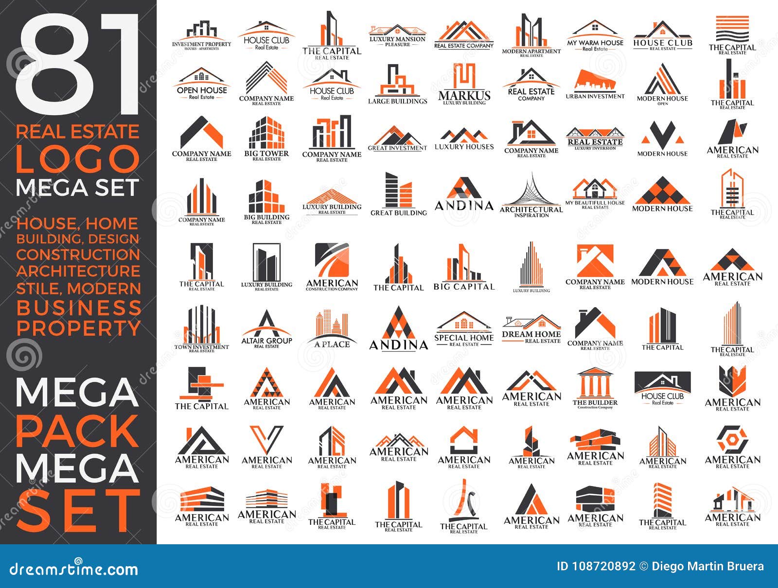 Mega Set and Big Group, Real Estate, Building and Construction Logo ...