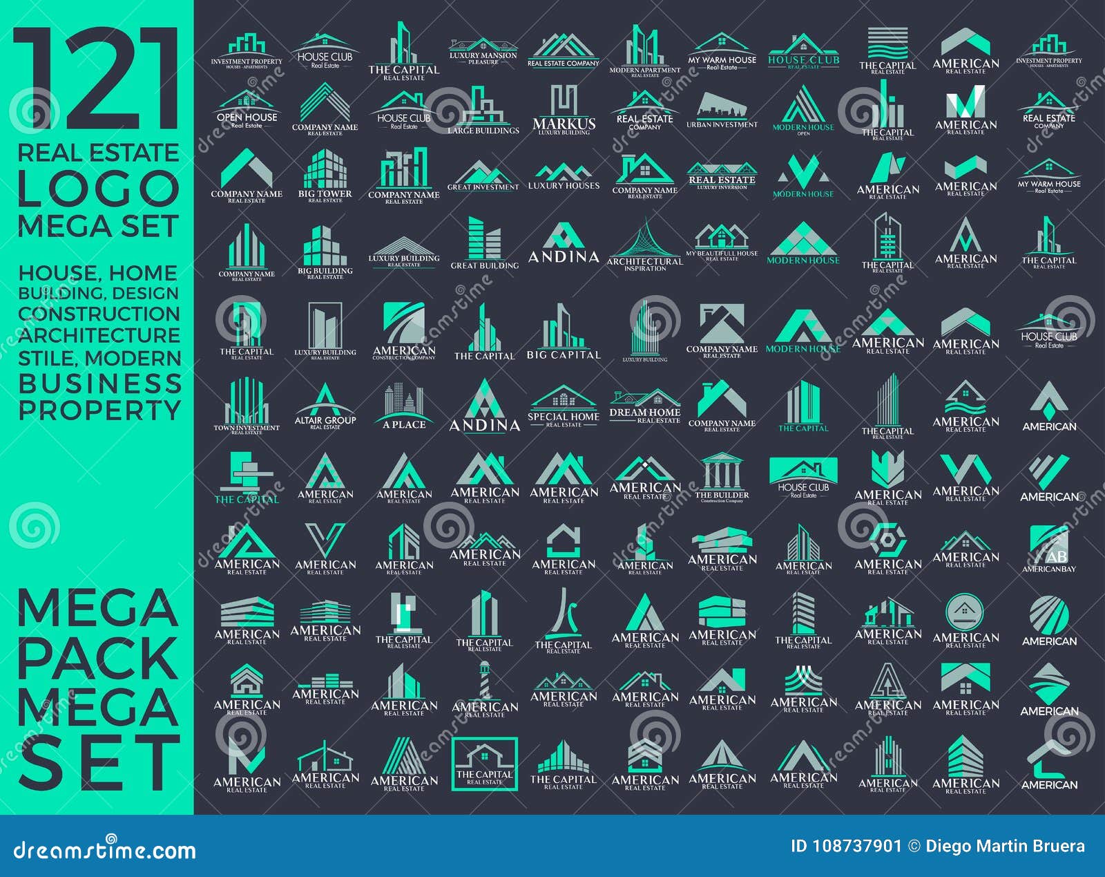 Mega Set and Big Group, Real Estate, Building and Construction Logo ...