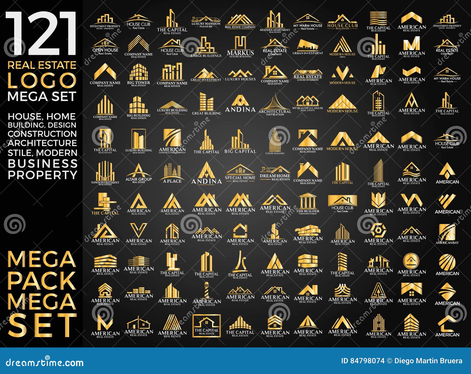 Mega Set and Big Group, Real Estate, Building and Construction Logo ...