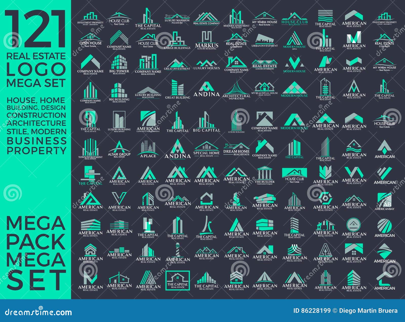 Mega Set and Big Group, Real Estate, Building and Construction Logo ...