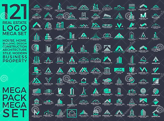 Mega Set and Big Group, Real Estate, Building and Construction Logo ...