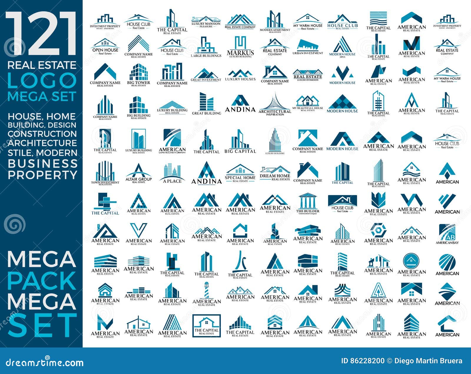 Mega Set and Big Group, Real Estate, Building and Construction Logo ...