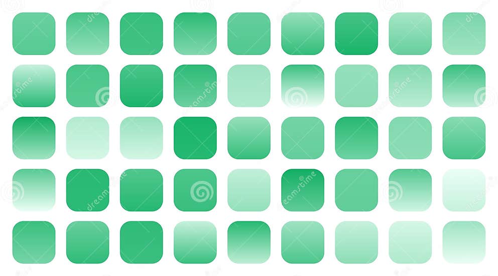 Mega Set of Green Gradients Shade Combination Stock Vector ...