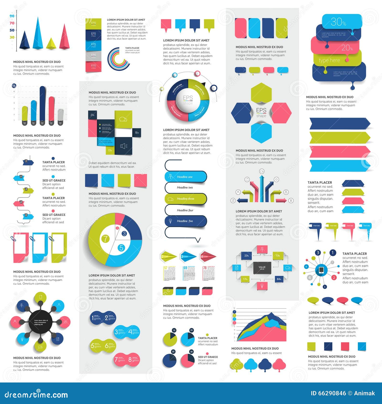 Mega Set of Infographics Elements Charts, Graphs, Circle Charts ... Mega Set of Infographics Elements Charts, Graphs, Circle Charts ...