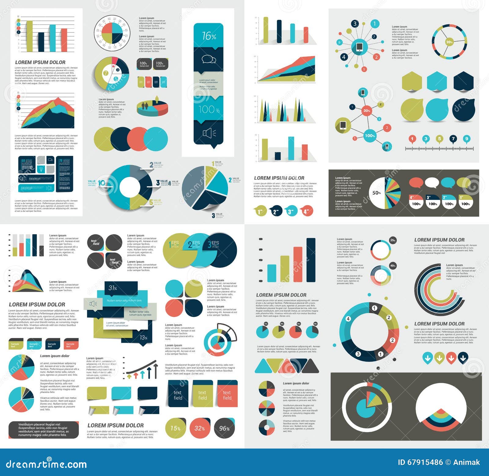 Mega Set of Infographics Elements Charts, Graphs, Circle Charts ... Mega Set of Infographics Elements Charts, Graphs, Circle Charts ...