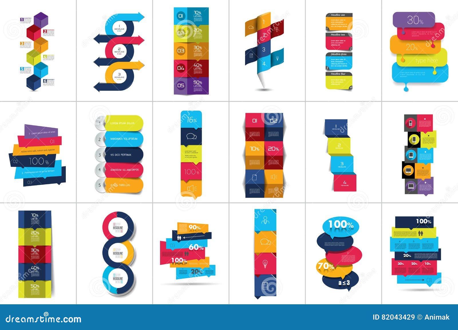 3 Step Tab, Schedule, Template, Banner, Infographic, Diagram, Chart ...