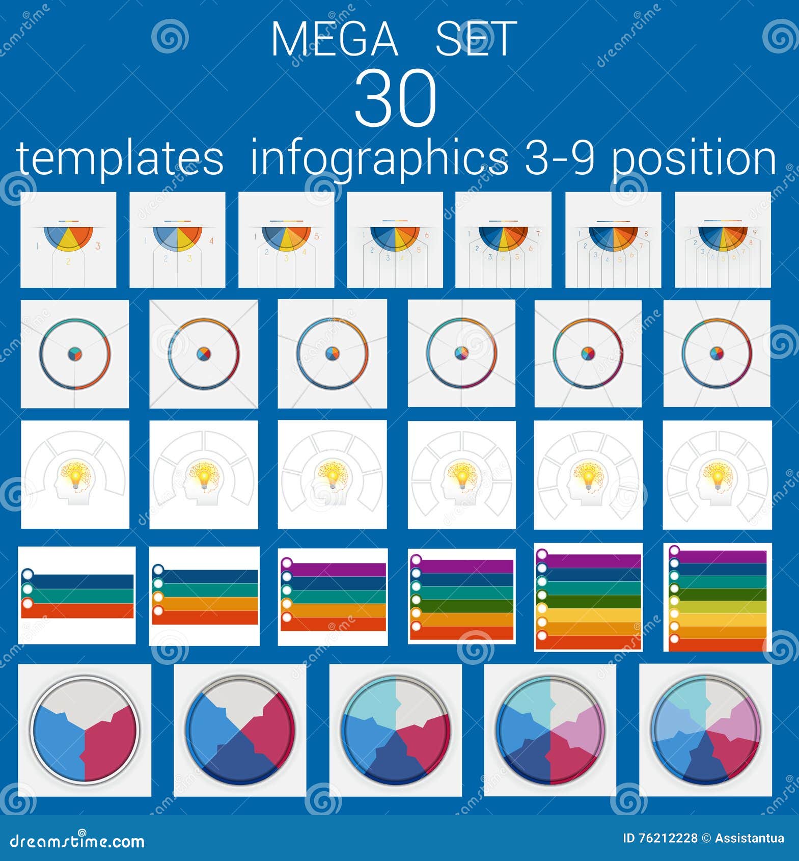 Mega Set 1 Six Position Cartoon Vector | CartoonDealer.com #246539065