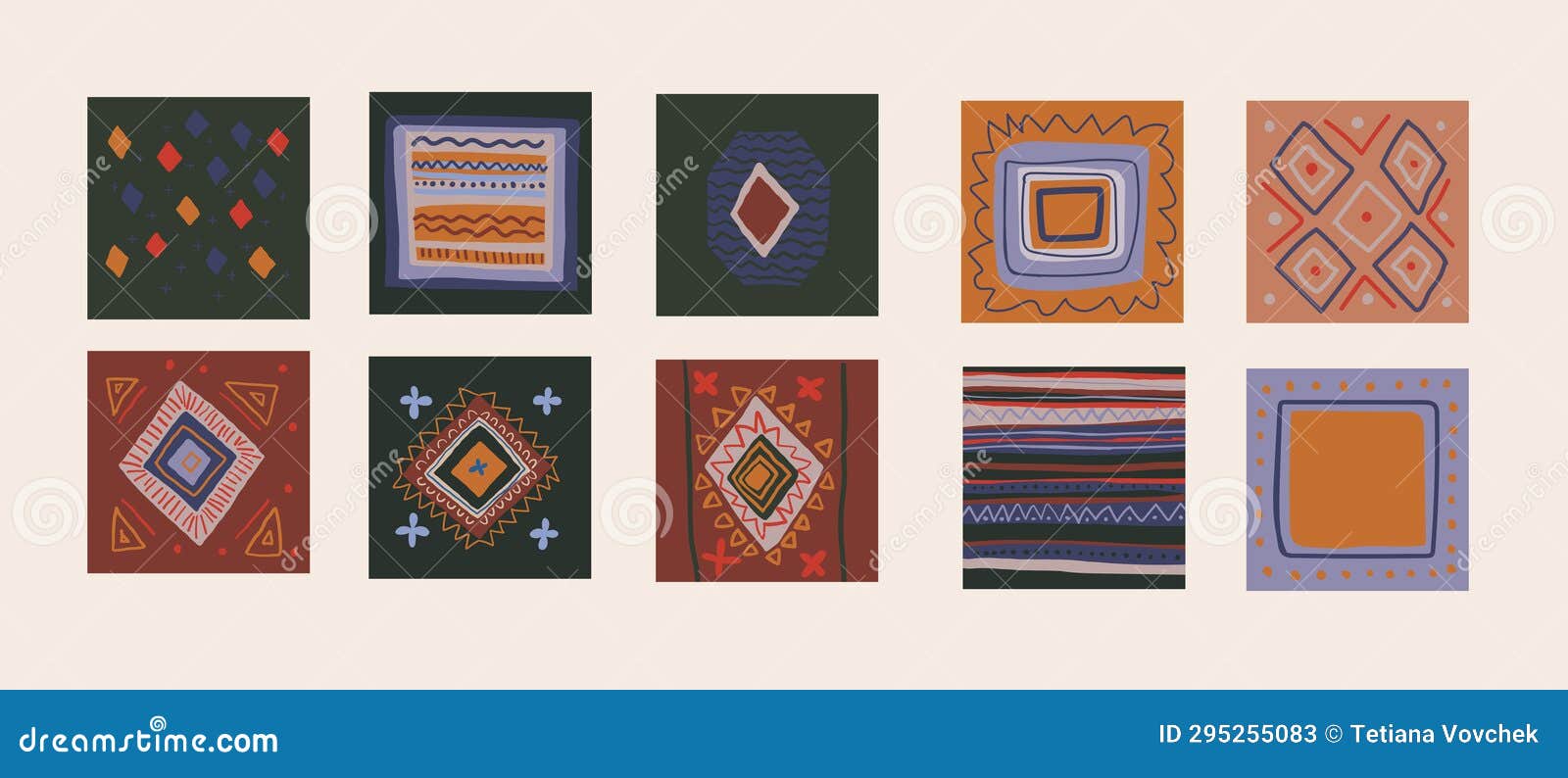 Mega Set of Traditional Patchwork Tiles. Stock Illustration ...