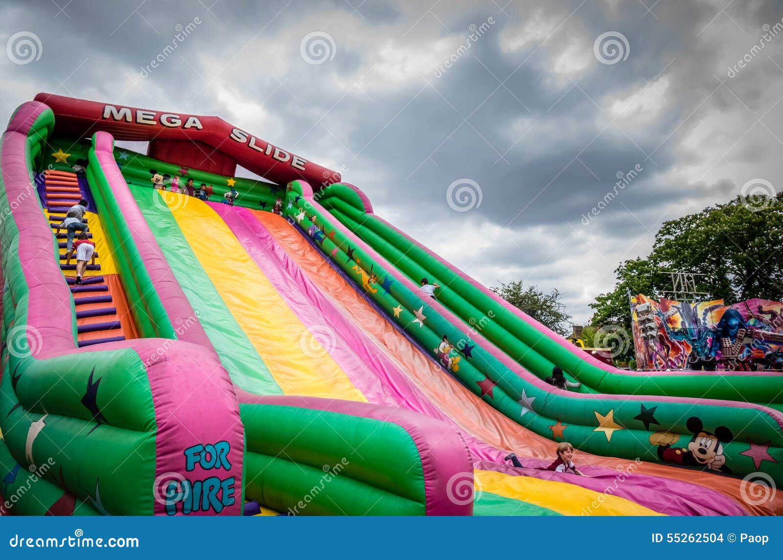 Mega slide editorial stock image. Image of boys, european - 55262504