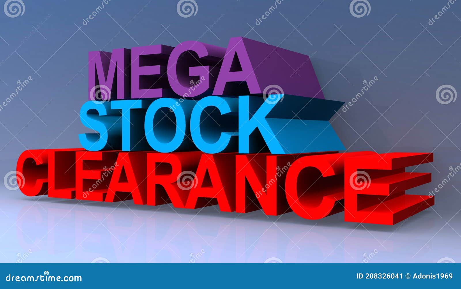 Mega Stock Clearance, Sale Banner Design Concept With Shopping Cart ...