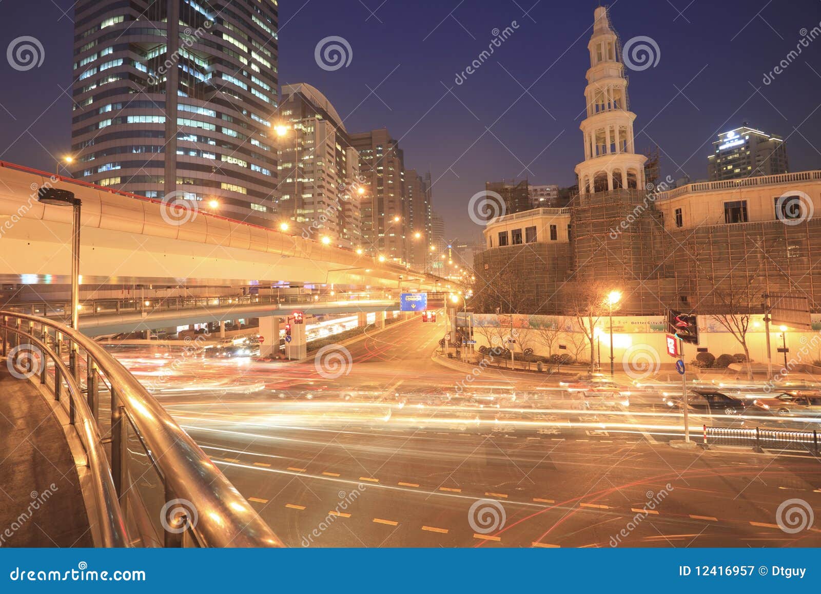 Megacity Highway stock image. Image of modern, capital - 12416957