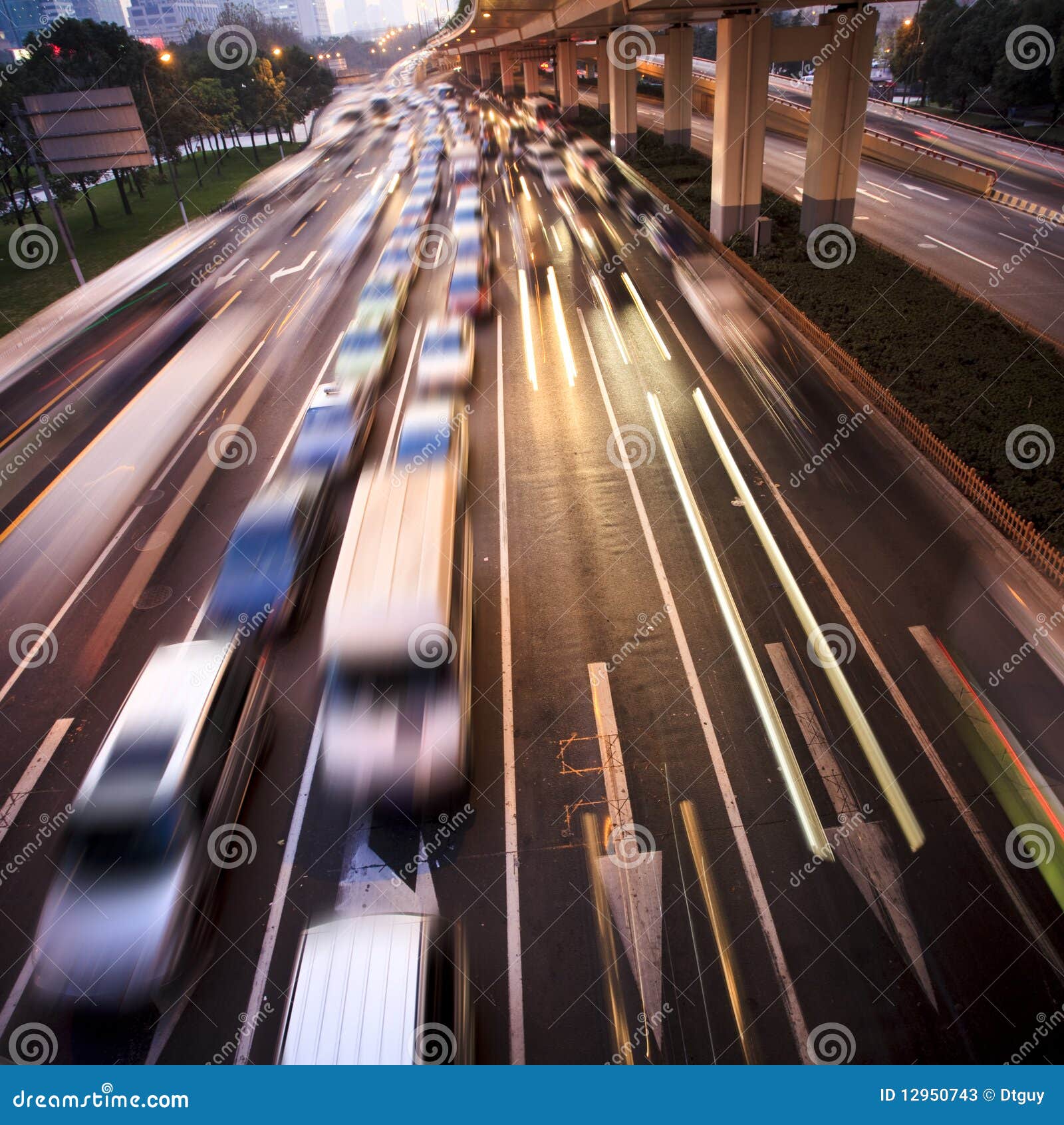 Megacity Highway stock image. Image of background, highway - 12950743