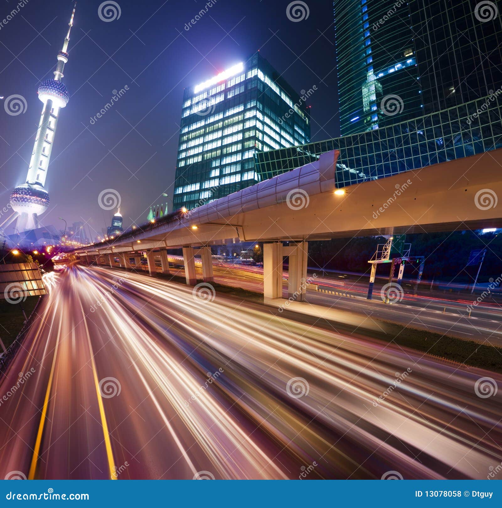 Megacity Highway stock photo. Image of business, metropolitan - 13078058