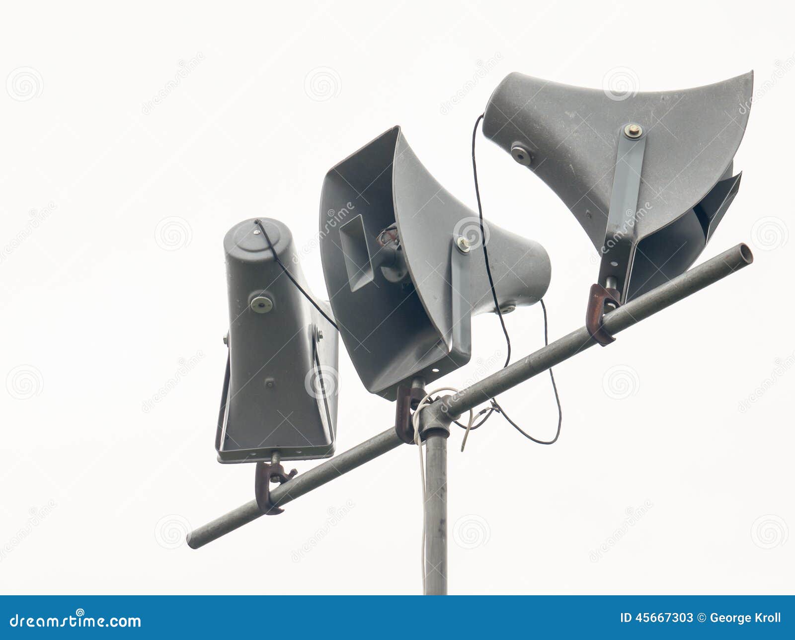 Megafoni, altoparlanti immagine stock. Immagine di suono - 45667303