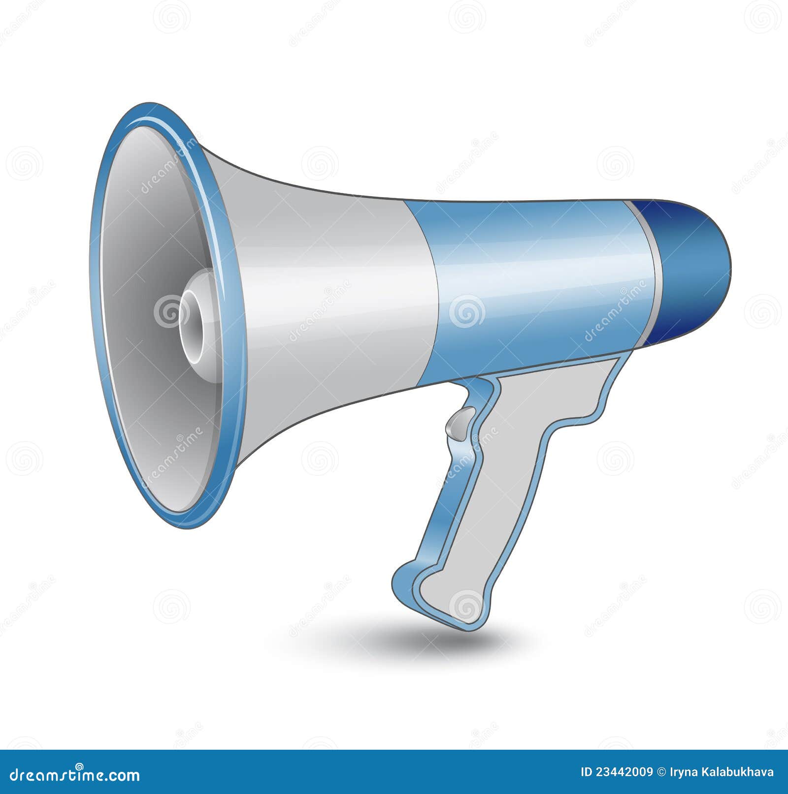 Megafoon vector illustratie. Illustration of mededeling - 23442009