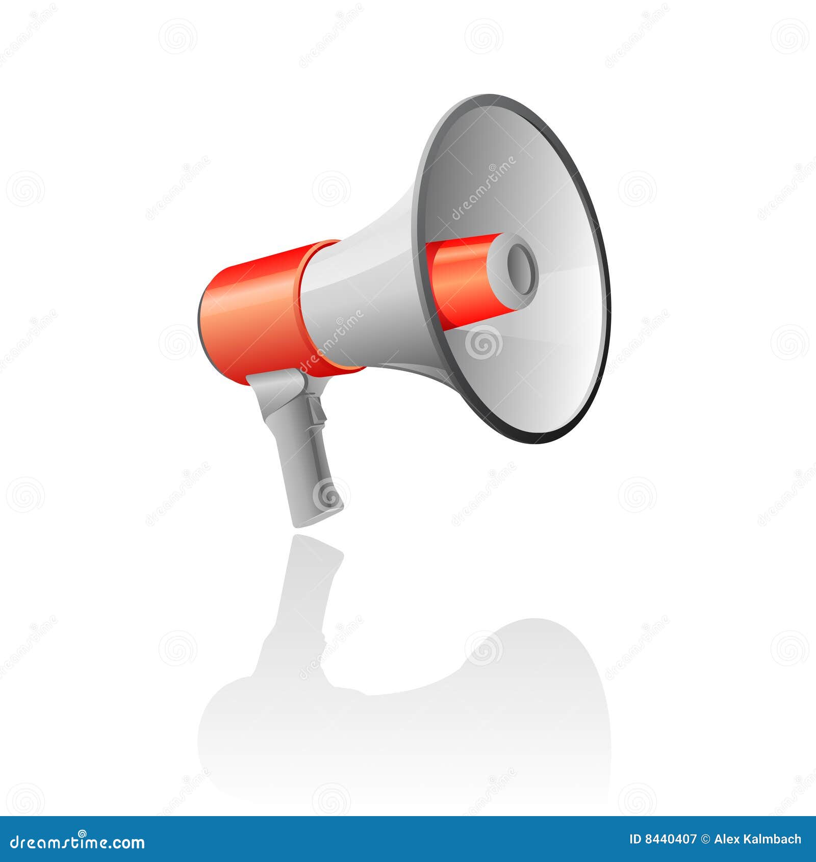 Megafoon/Megafoon vector illustratie. Illustration of uitzending - 8440407