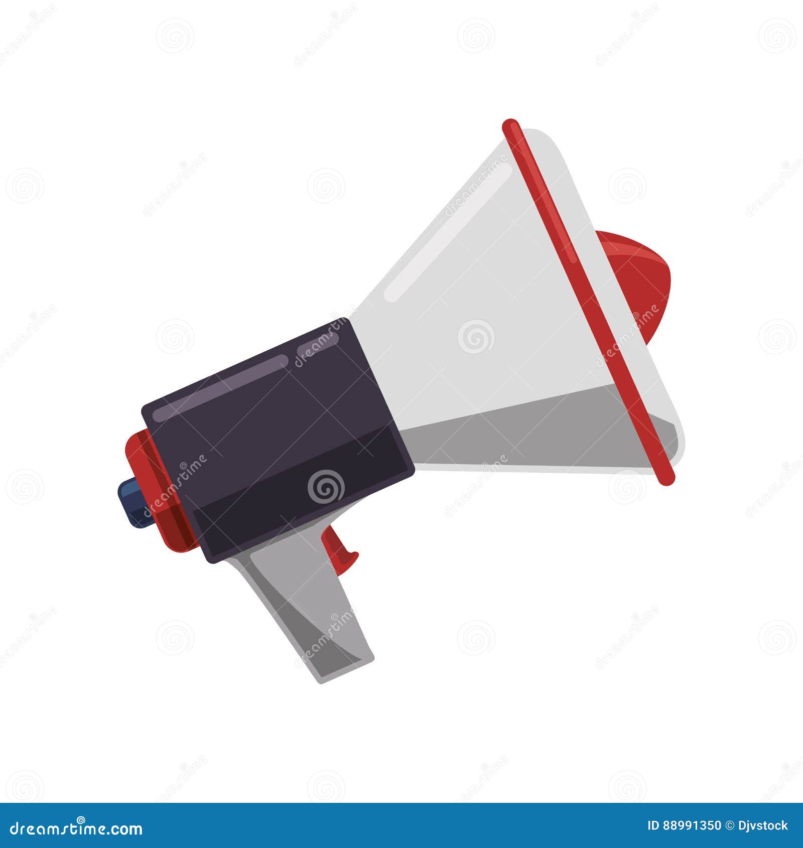Megafoon of Megafoonsymbool Stock Illustratie - Illustration of ...