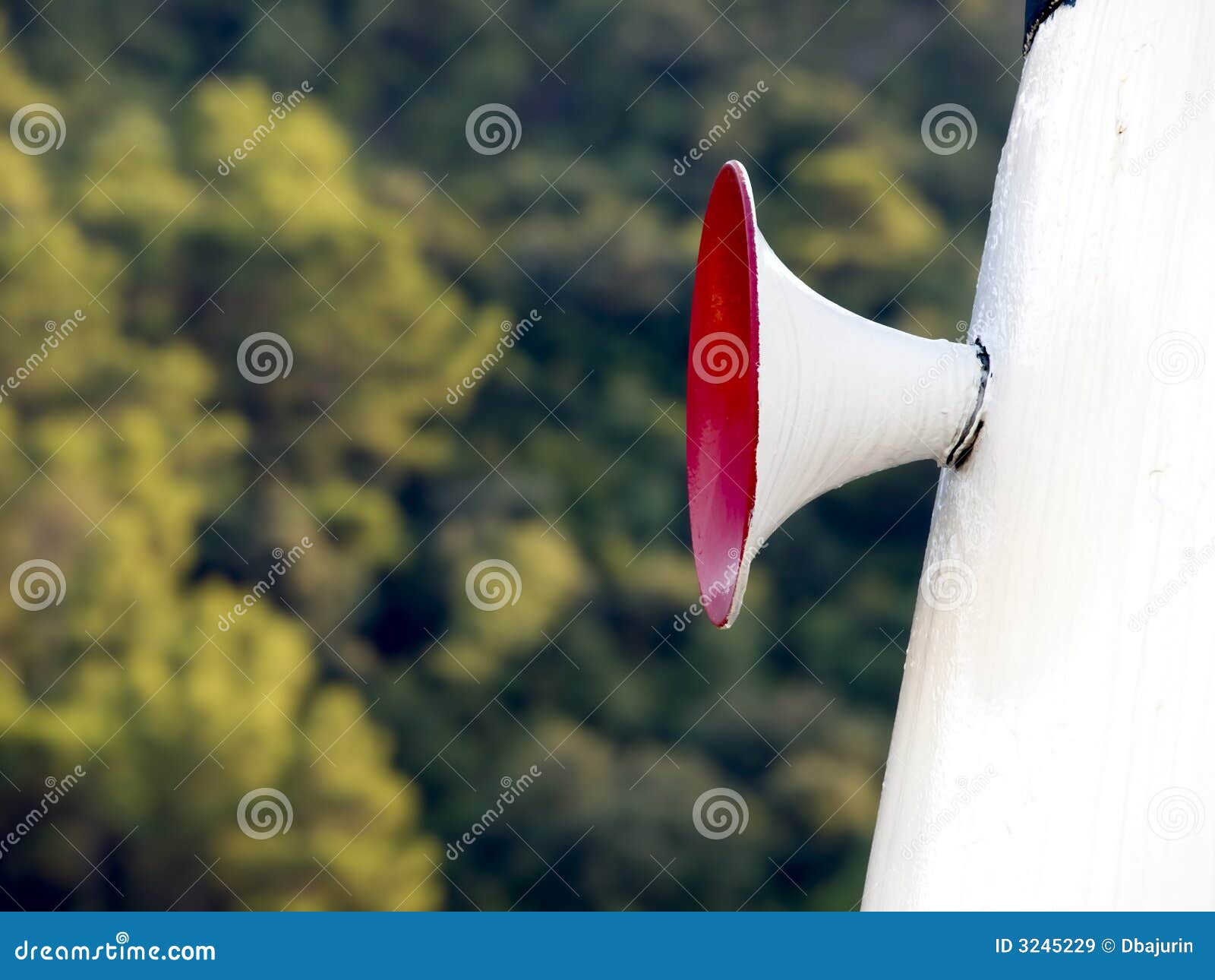 Megafoon Met Het Knippen Van Weg Stock Afbeelding - Image of verf ...