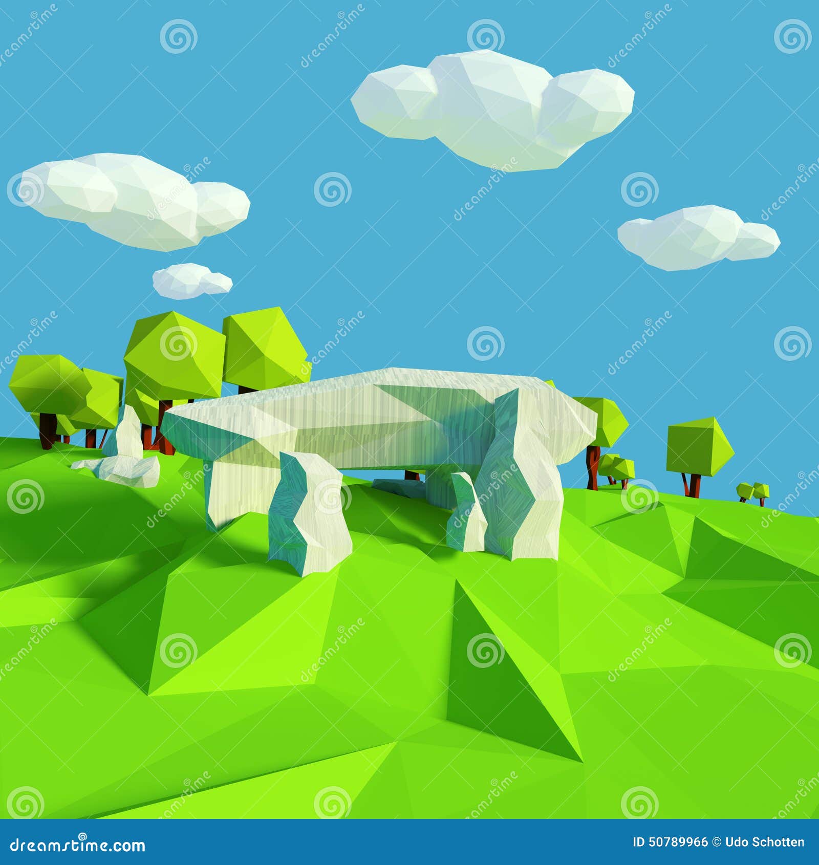 Megalithic grave stock illustration. Illustration of germans - 50789966