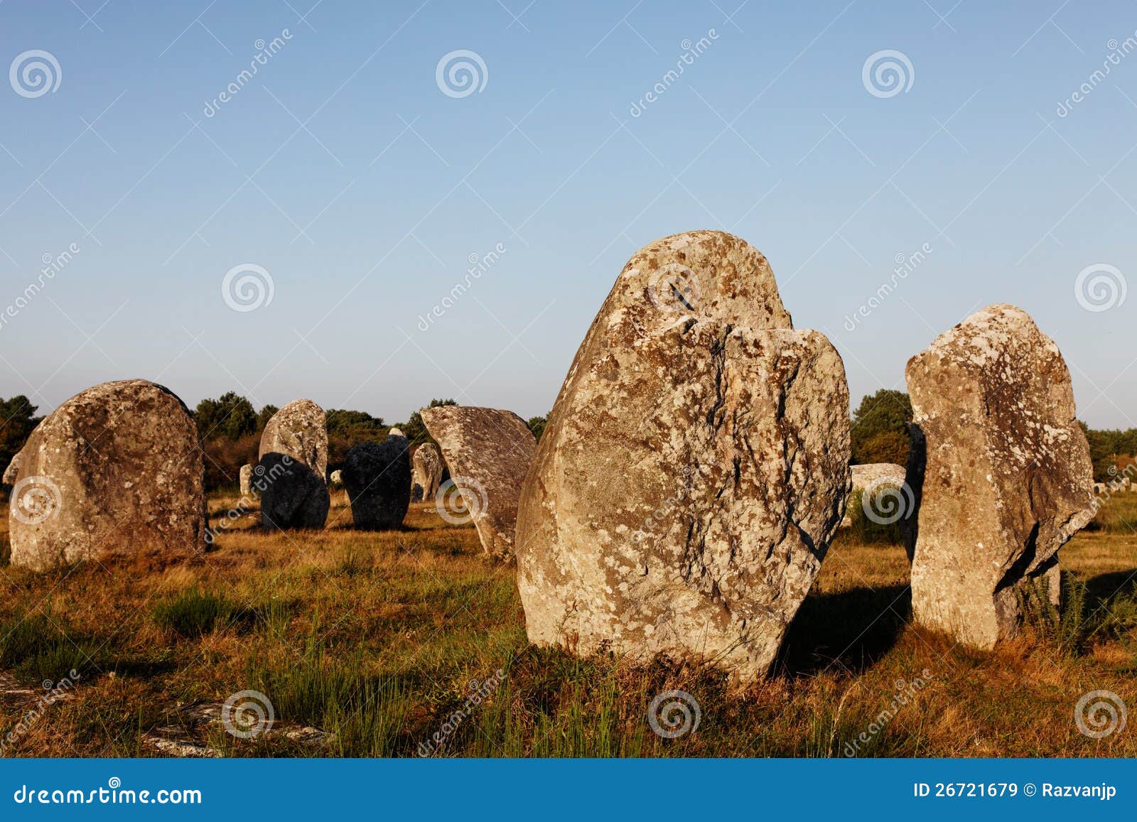 Megalithic Monuments in Carnac Stock Image - Image of europe ...