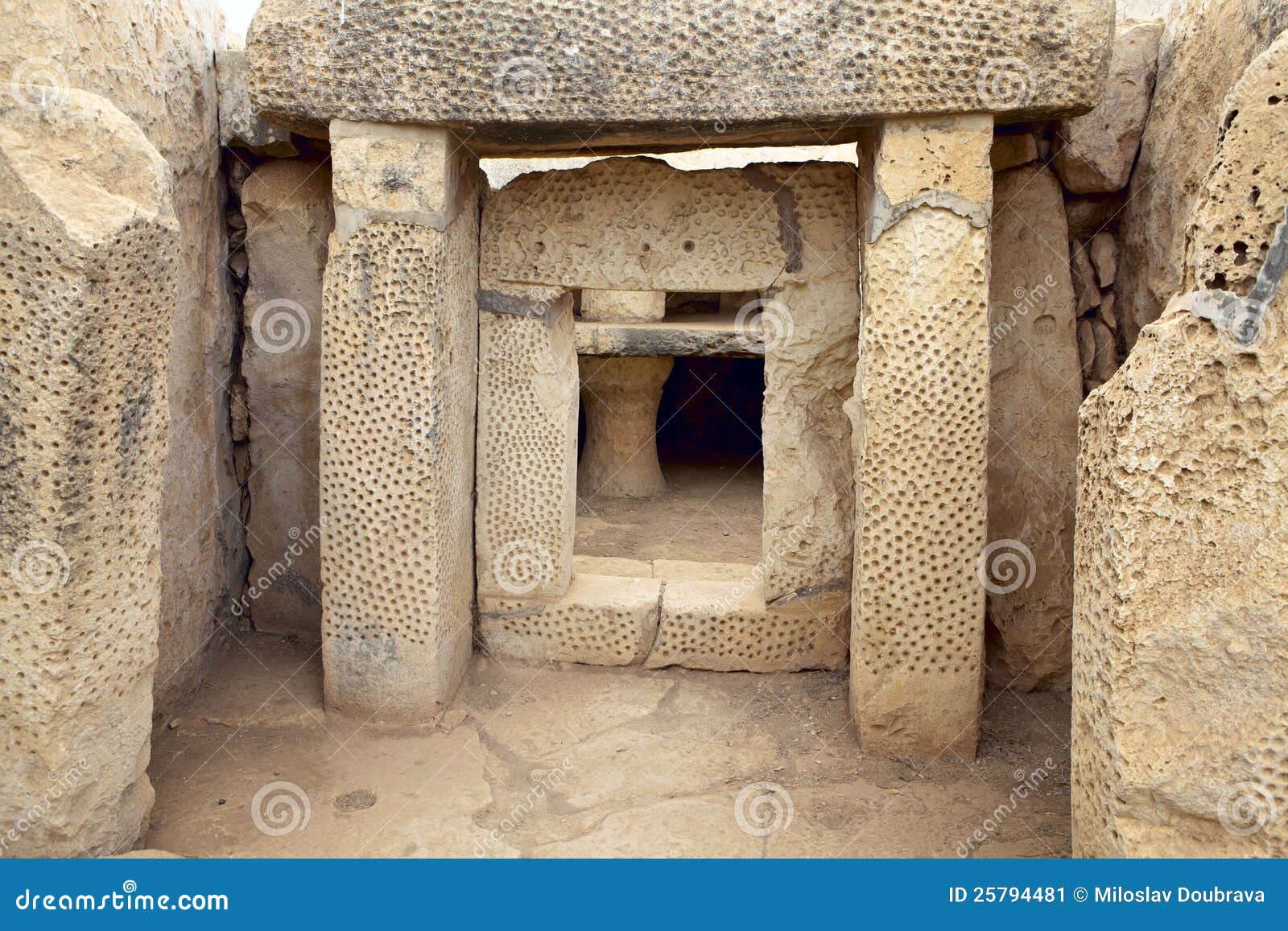 Megalithic temple, Malta stock image. Image of architecture - 25794481