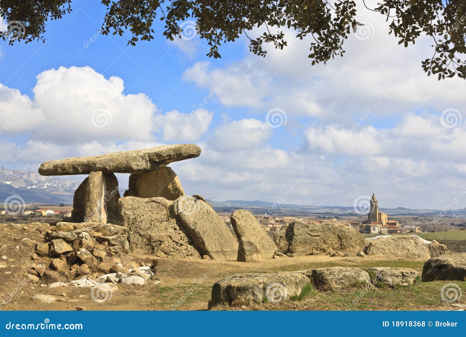 Megalithic tomb stock photo. Image of landscape, hechicera - 18918368