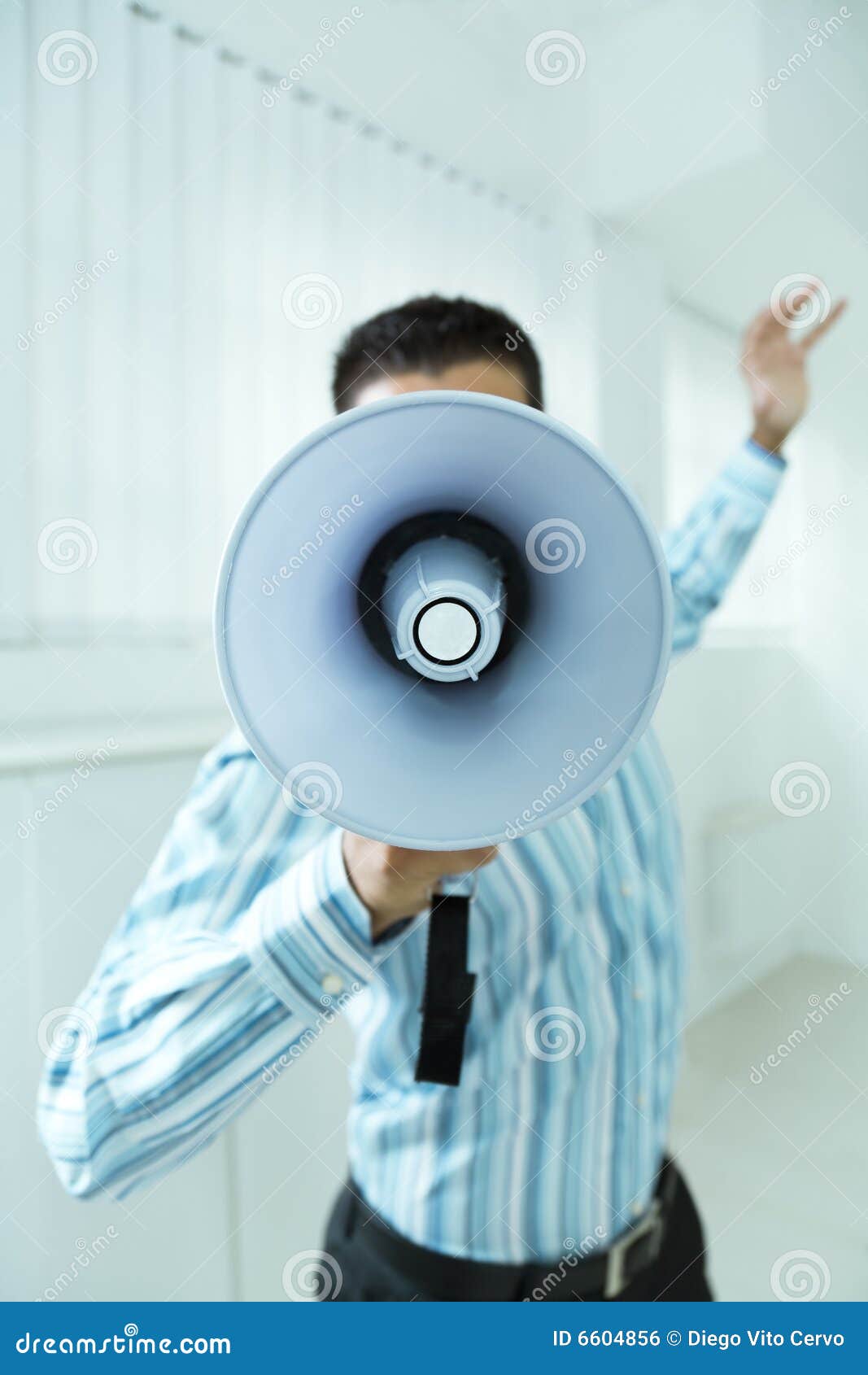 Megaphon stockfoto. Bild von kommunikation, betrieb, laut - 6604856