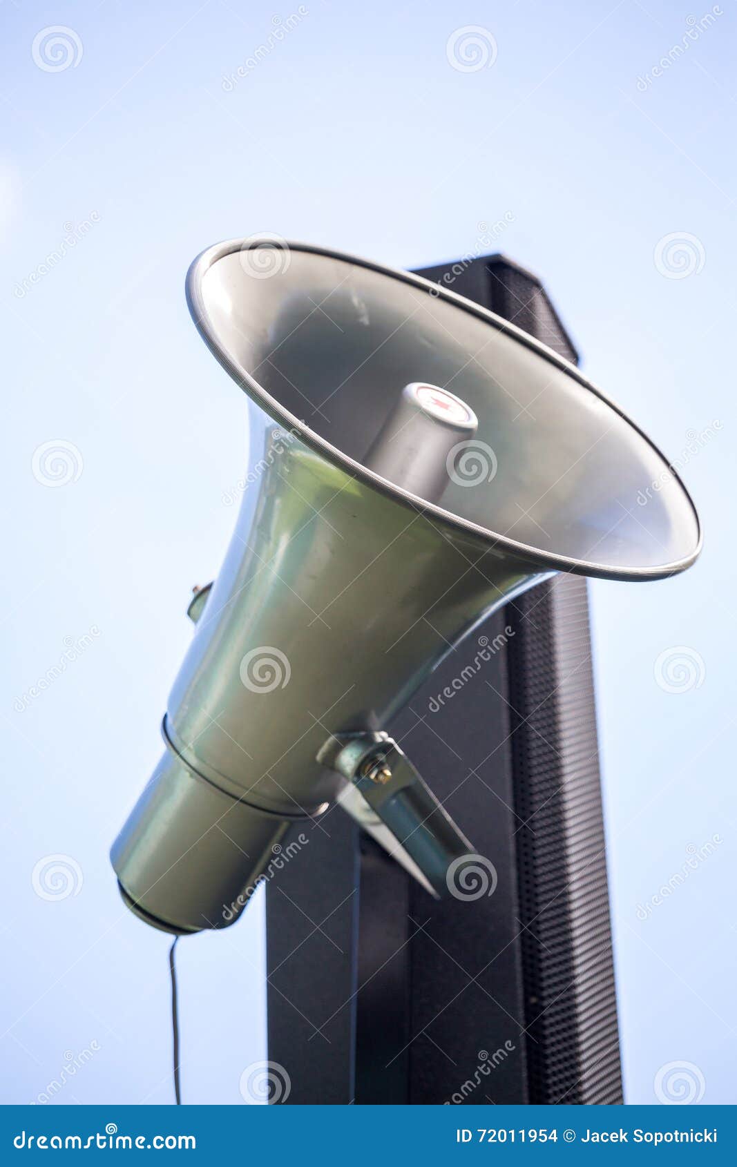 Megaphon und Sprecher stockfoto. Bild von draussen, sendung - 72011954
