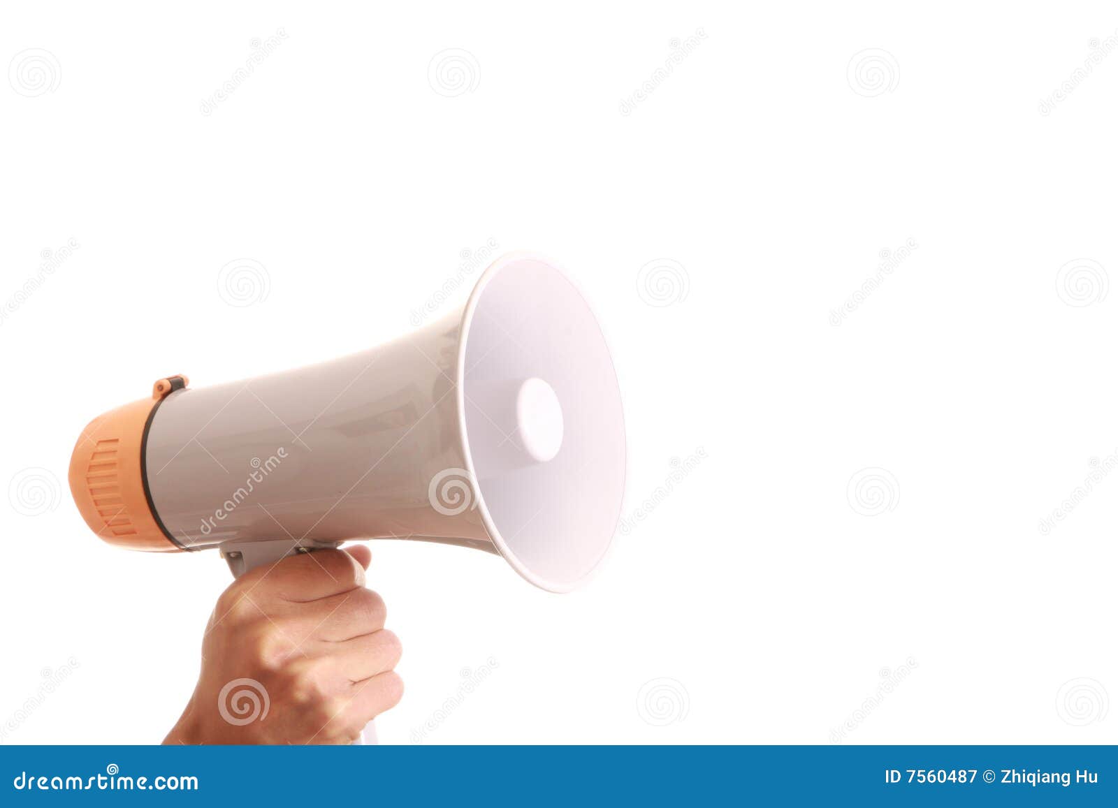 Megaphone stock image. Image of background, studio, white - 7560487