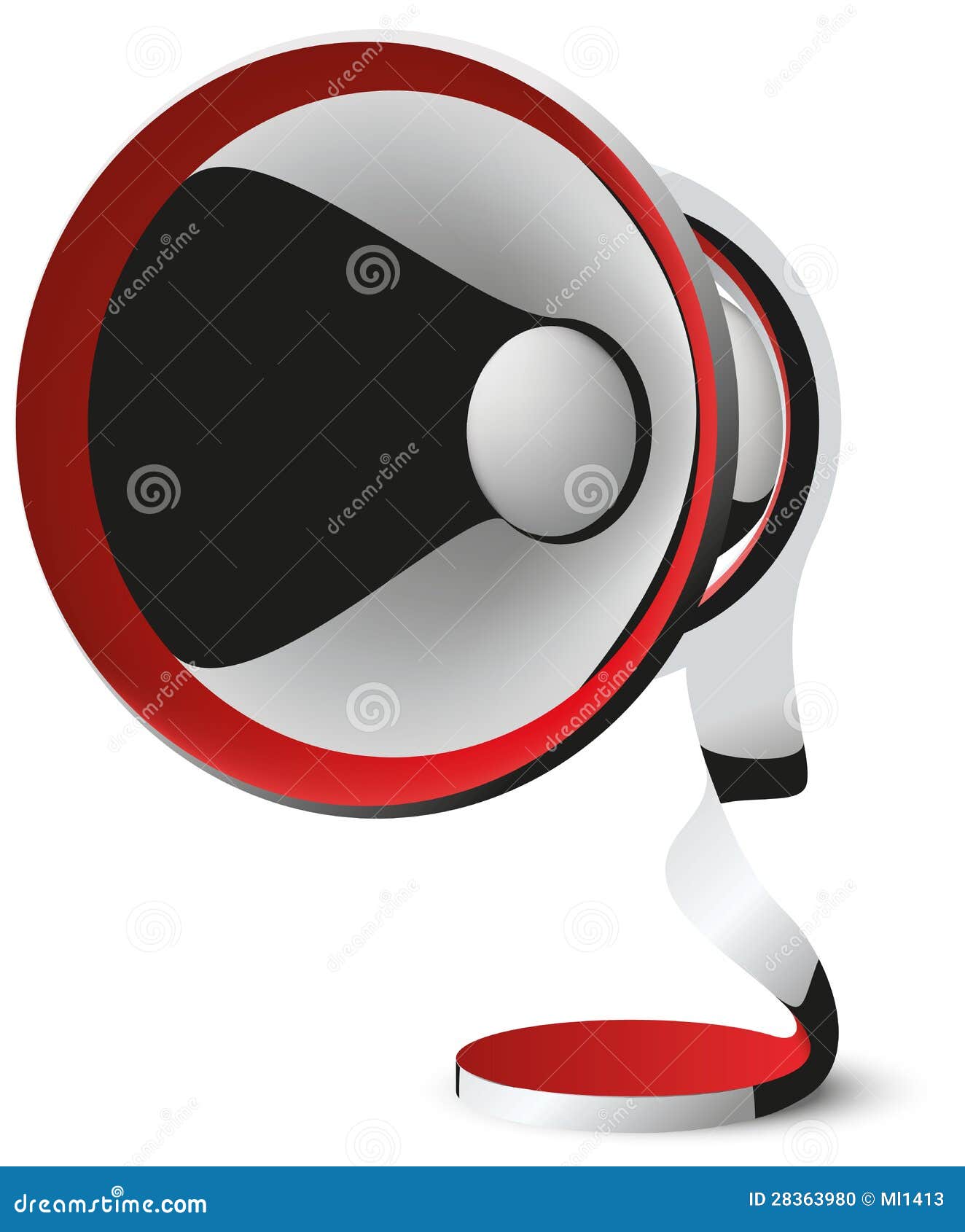 Megaphone abstraction stock vector. Illustration of green - 28363980