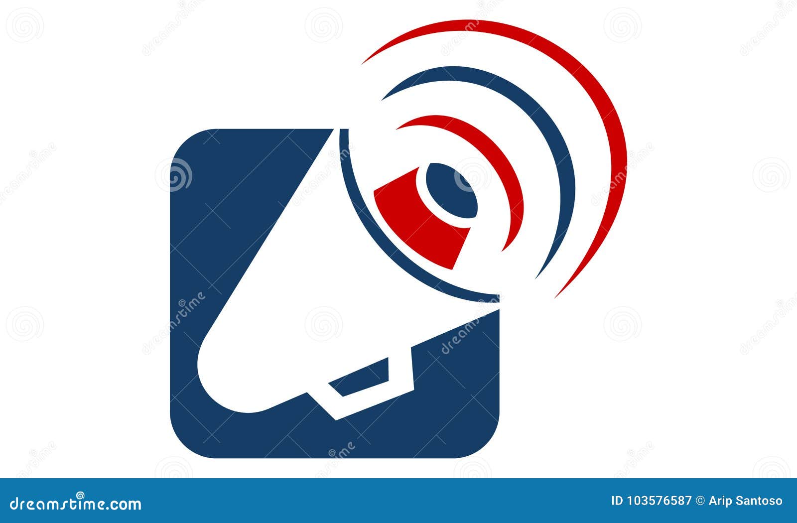 Megaphone Alert stock vector. Illustration of inspiration - 103576587