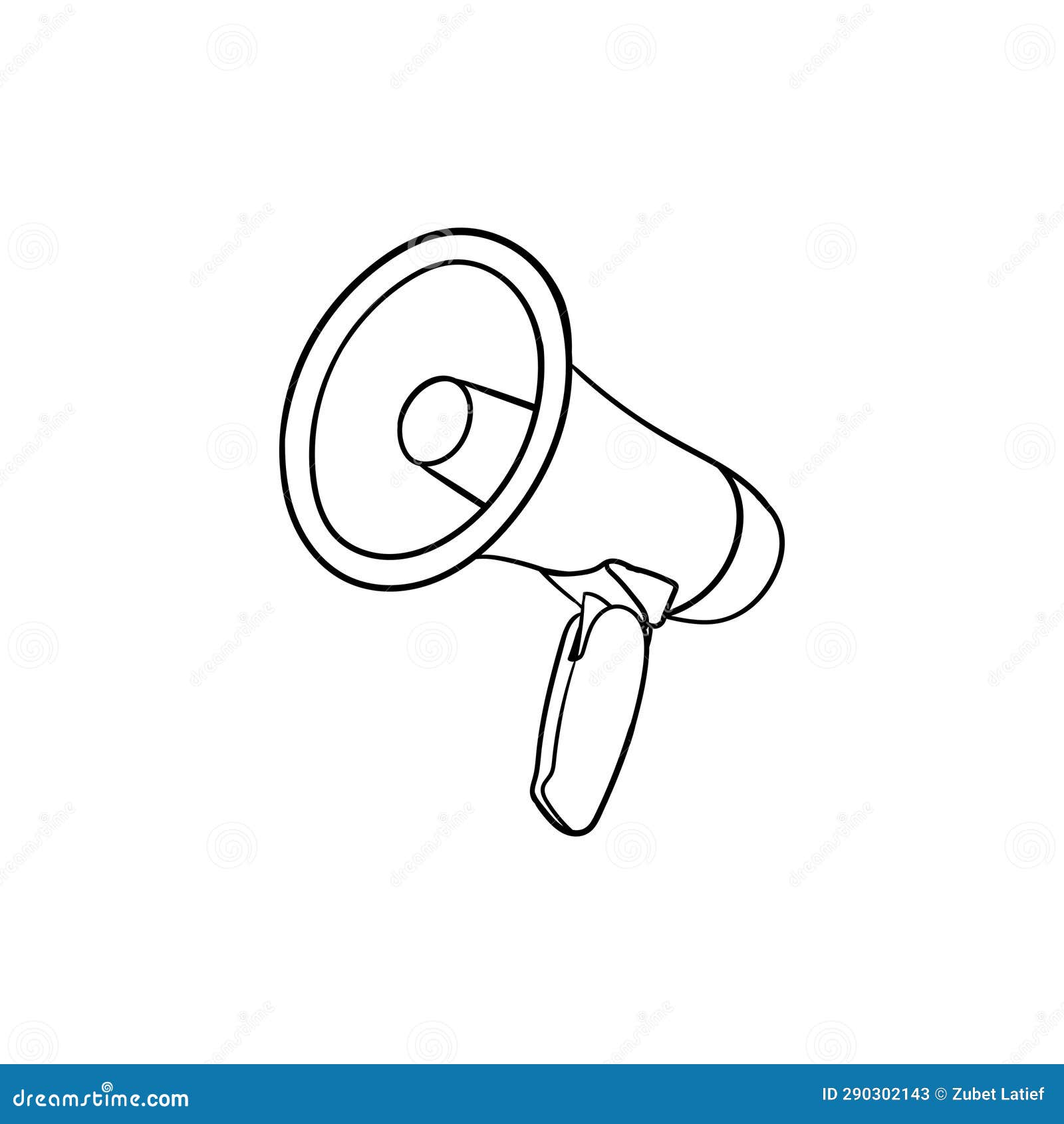 Megaphone Announce Line Modern Creative Design Stock Illustration ...