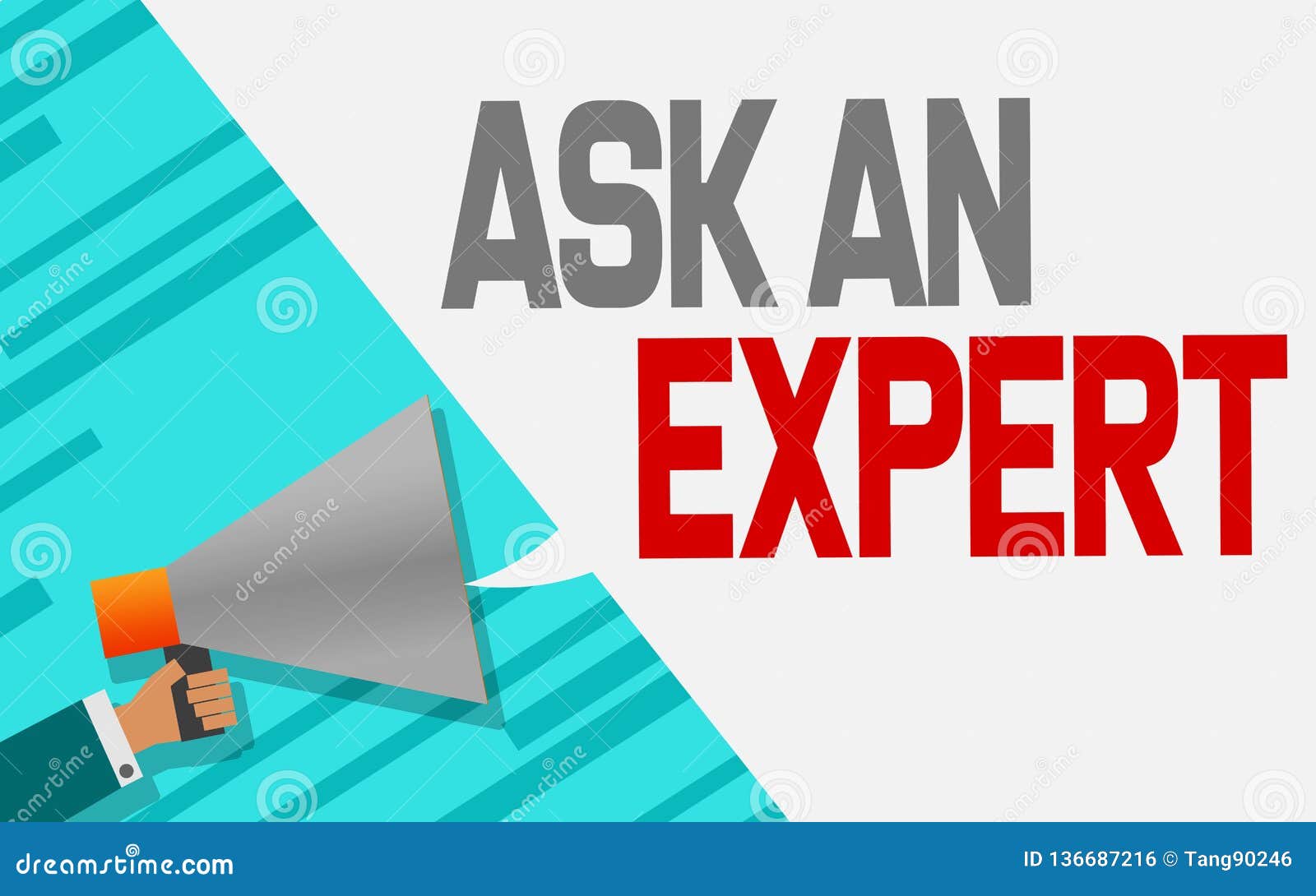 Megaphone with Ask an Expert Speech Bubble Stock Illustration ... Megaphone with Ask an Expert Speech Bubble Stock Illustration ...