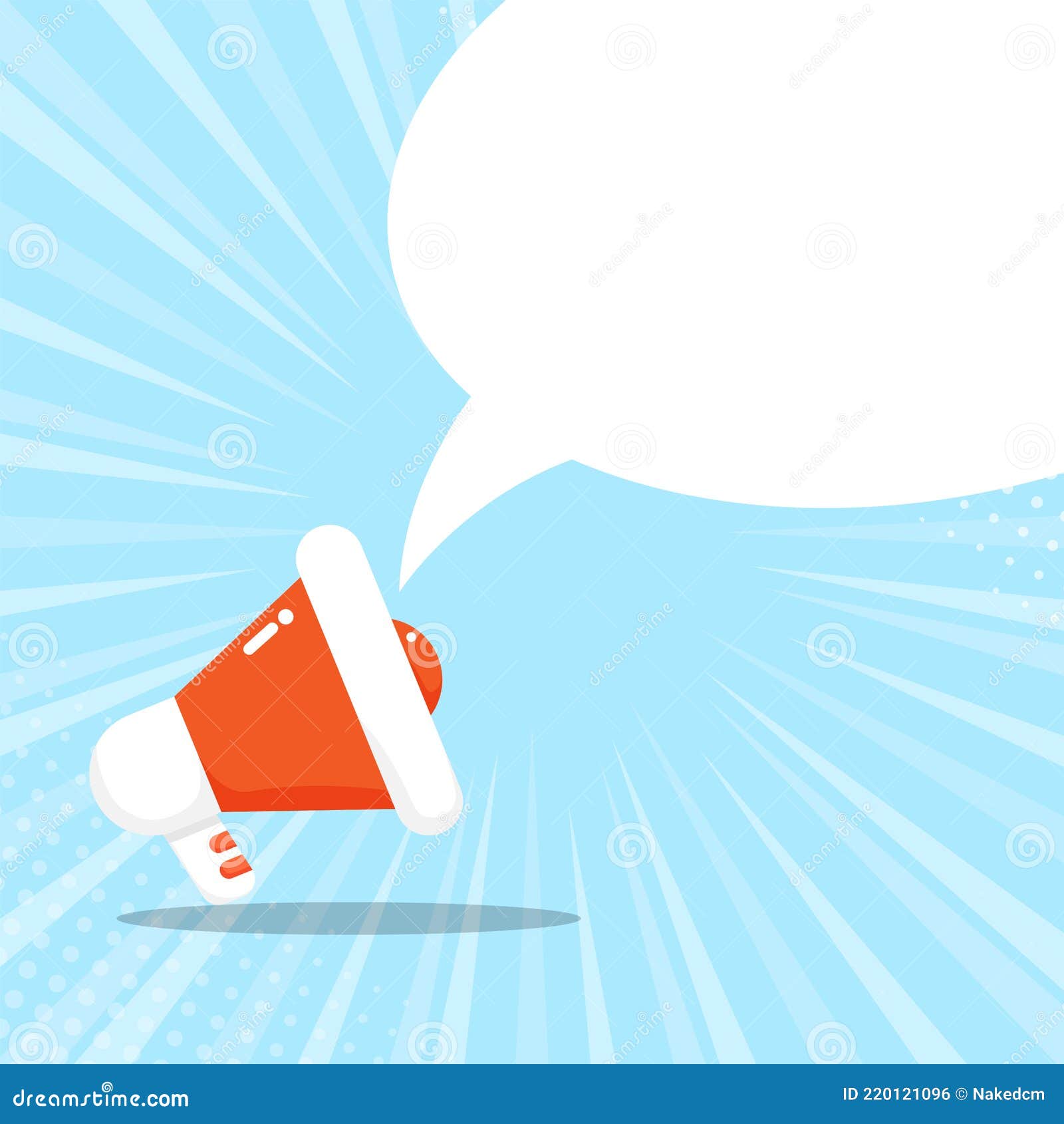 Megaphone Comic Book, Pop Art Advertising Background Stock Vector ...