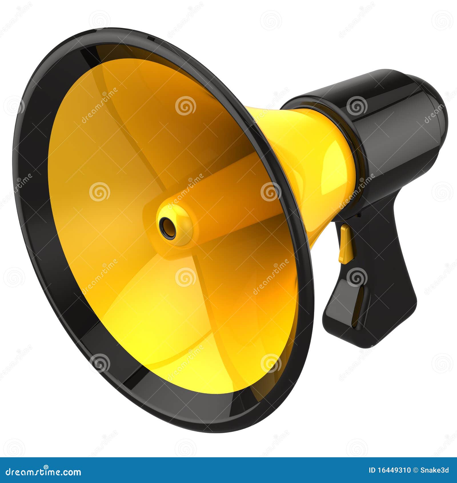 Megaphone Communication. 3D Render (Hi-Res) Stock Illustration ...