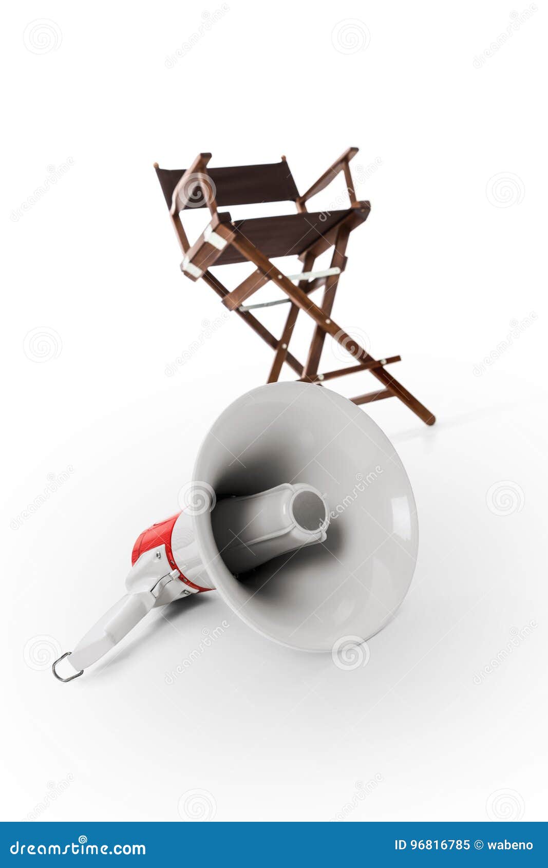 Megaphone and Director Chair Stock Image - Image of communication ...