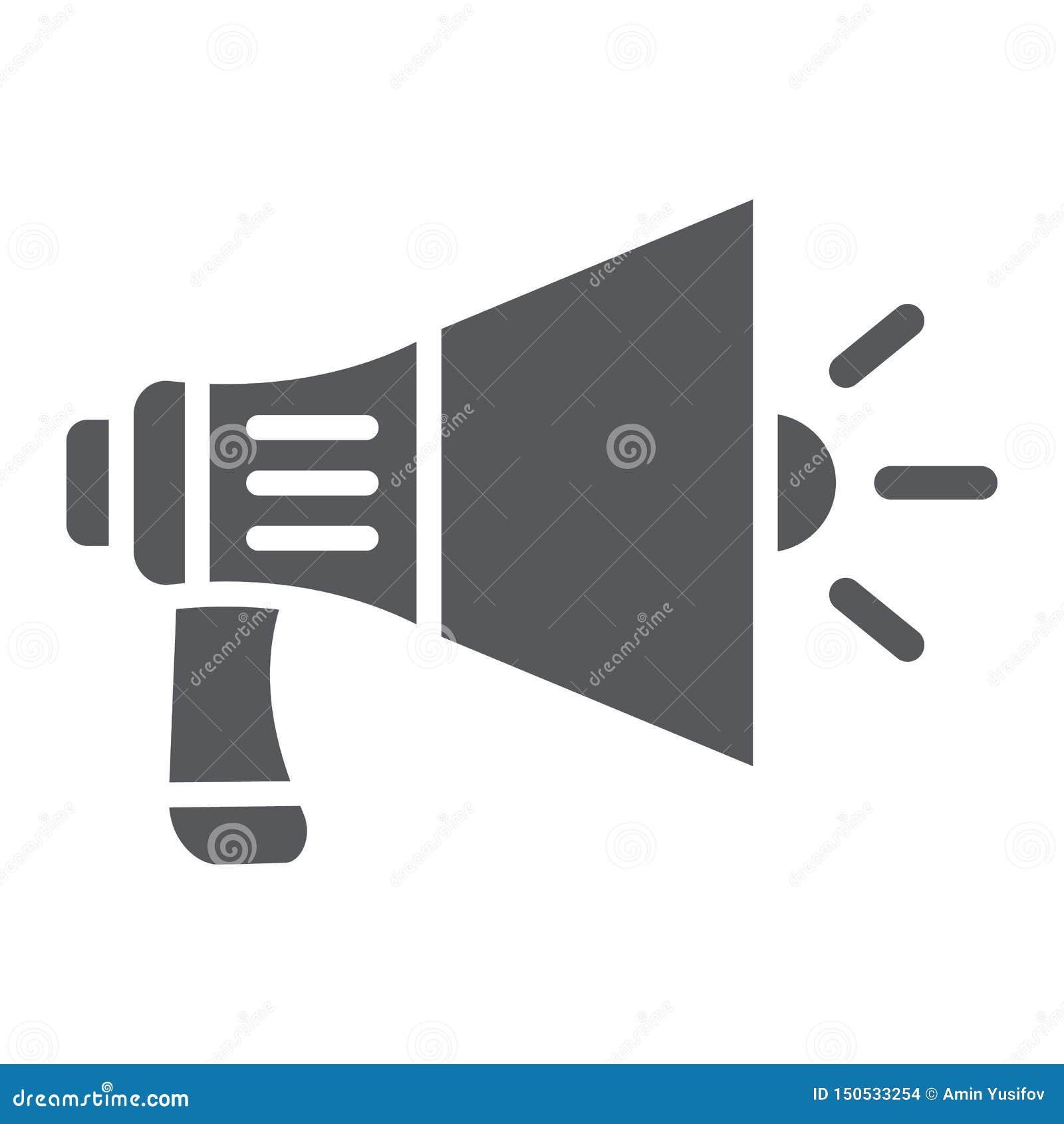 Speaker, Loudspeaker, Voice, Announcement Line Icon With 5 Steps ...