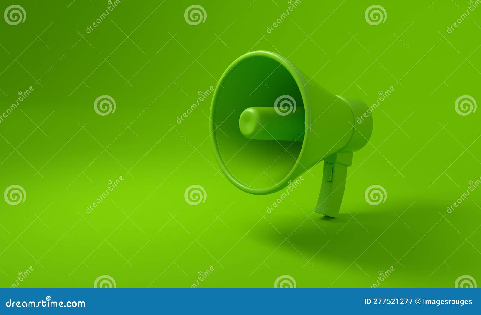 Megaphone on Green Background, Sustainability Concept Stock ...