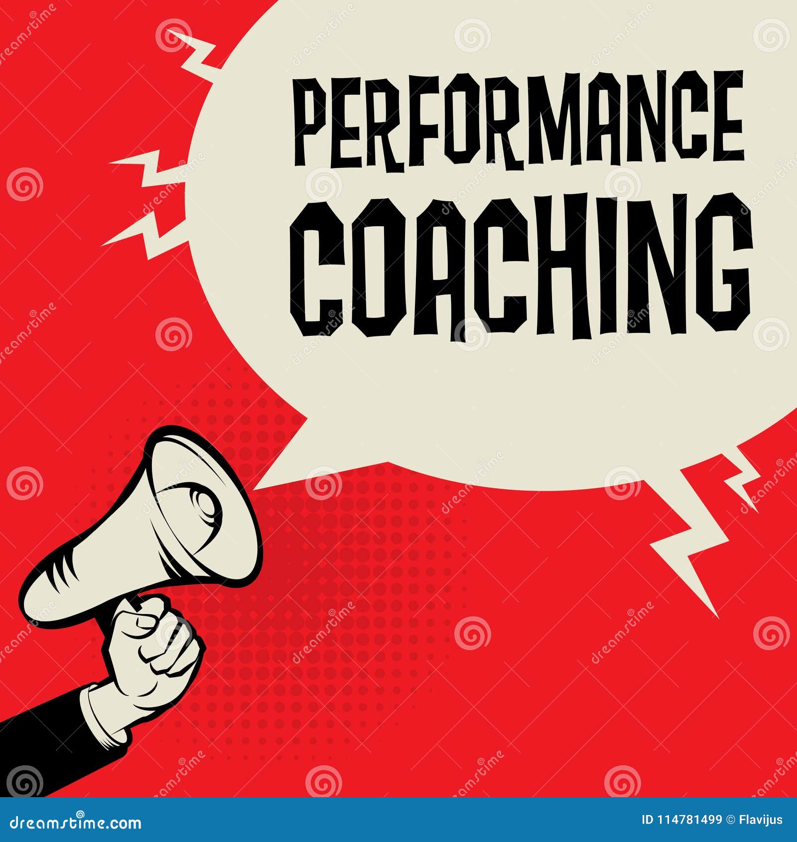 Performance Coaching Business Concept Stock Vector - Illustration of ...