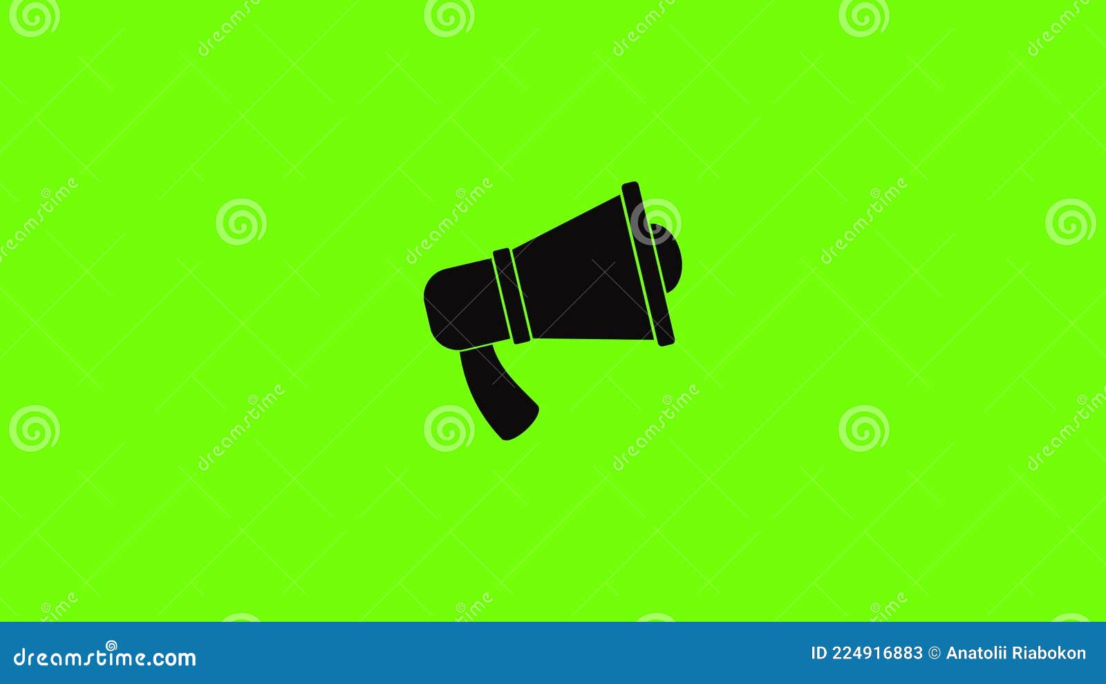 Megaphone icon animation stock video. Video of voice - 224916883