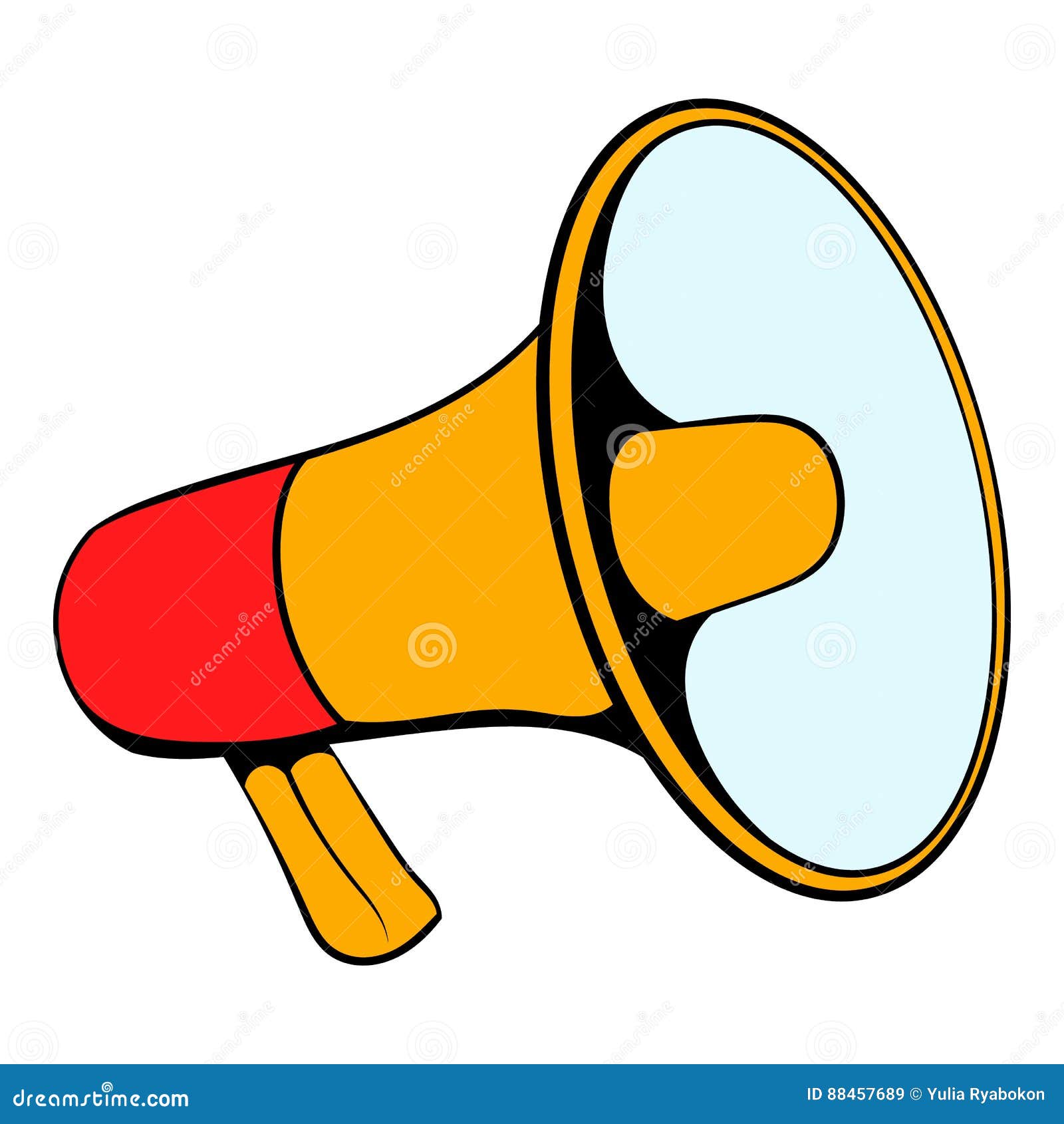 Megaphone icon cartoon stock vector. Illustration of advertising - 88457689