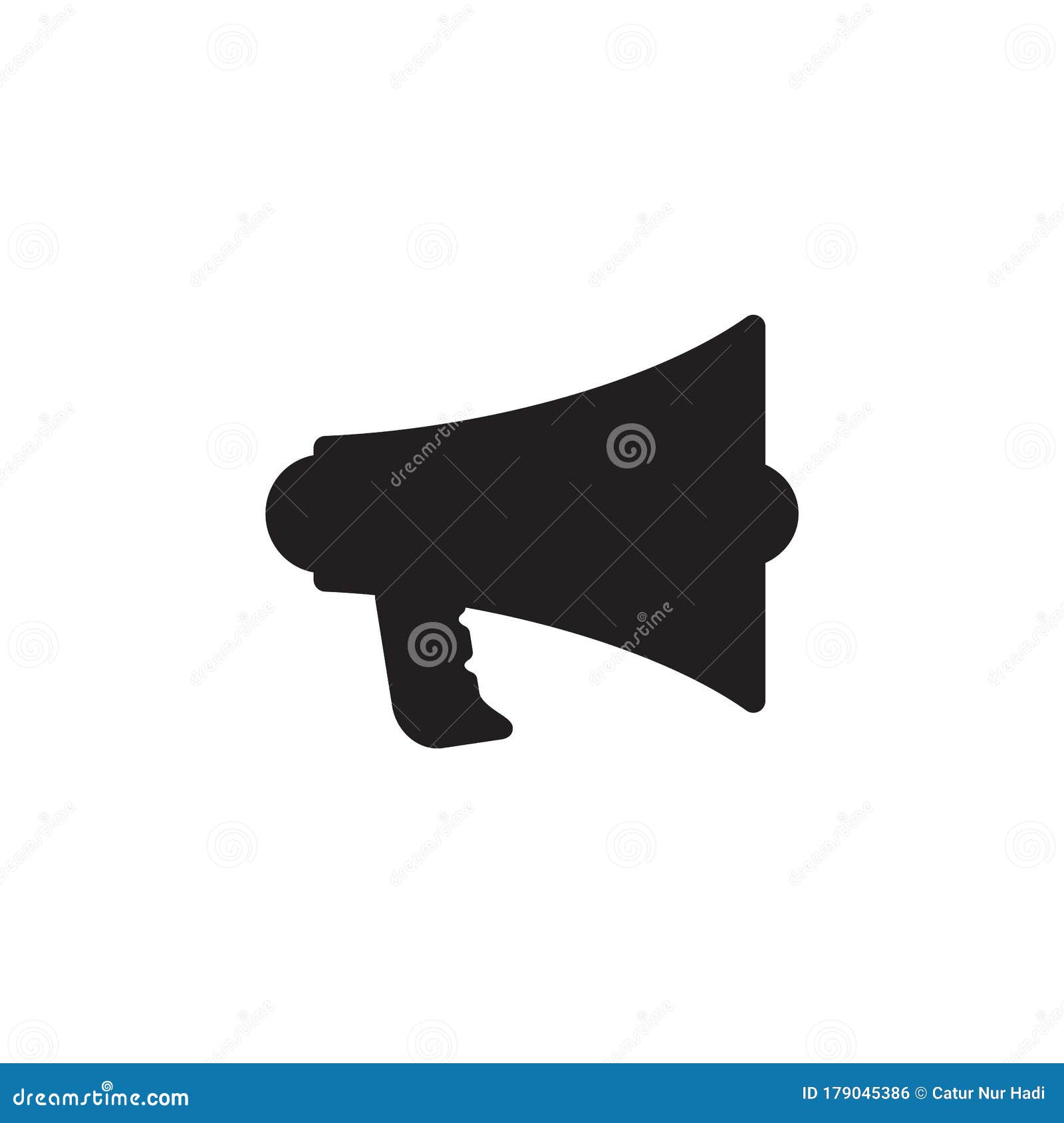 Megaphone Icon Flat Vector Template Design Trendy Stock Vector ...
