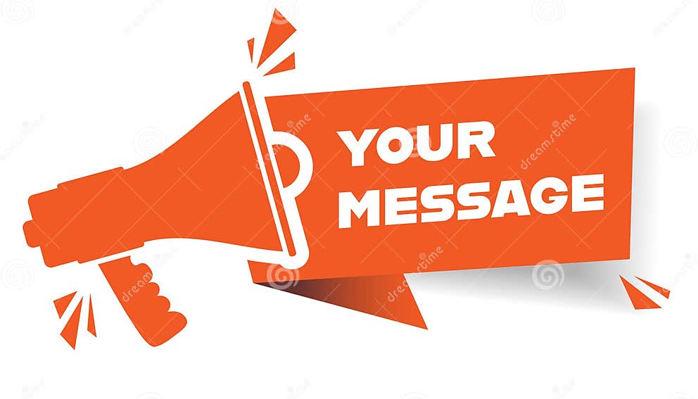 Megaphone Icon with Frame for Your Text Stock Illustration ...