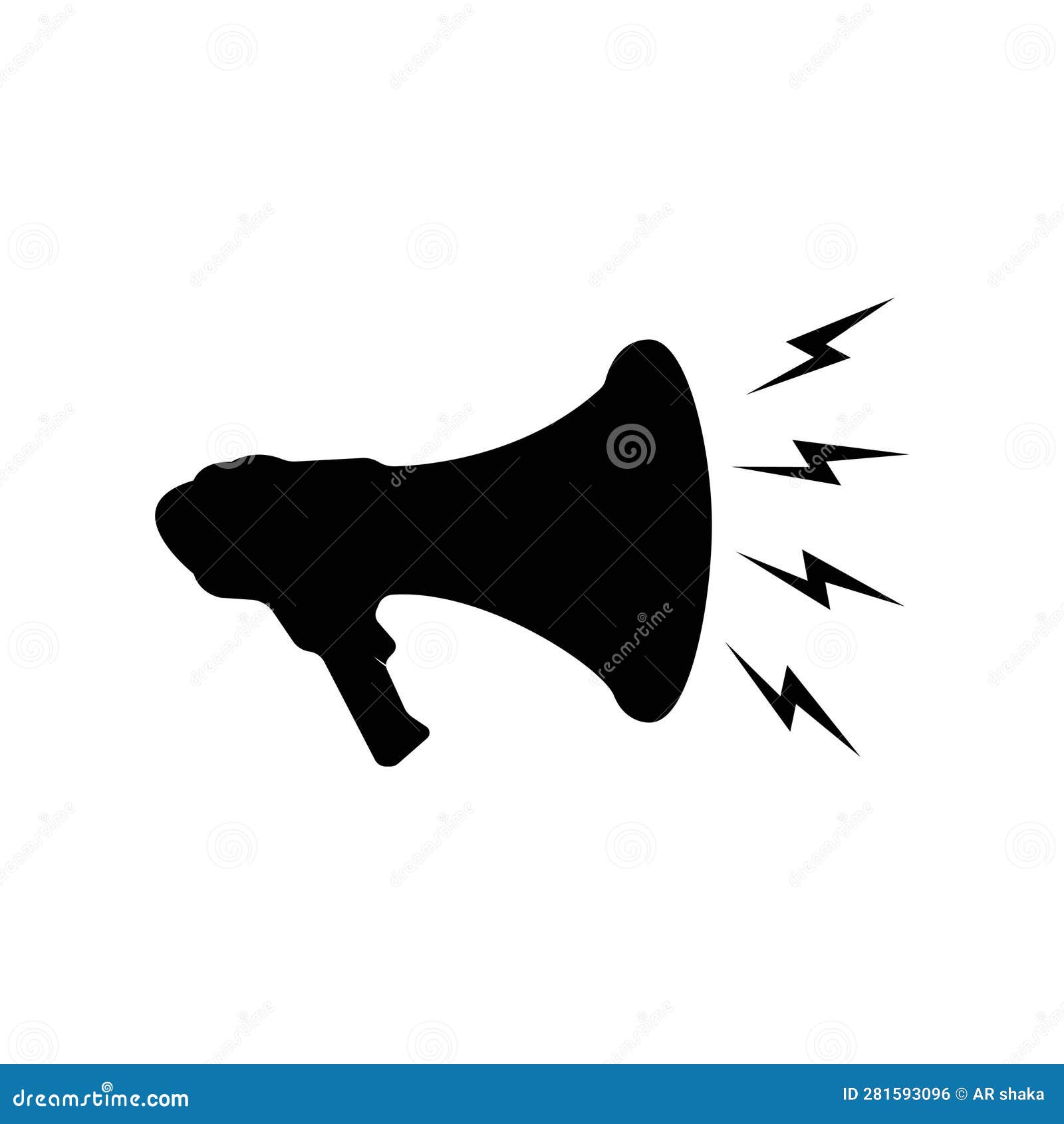 Megaphone Icon Logo, Vector Design Stock Vector - Illustration of loud ...