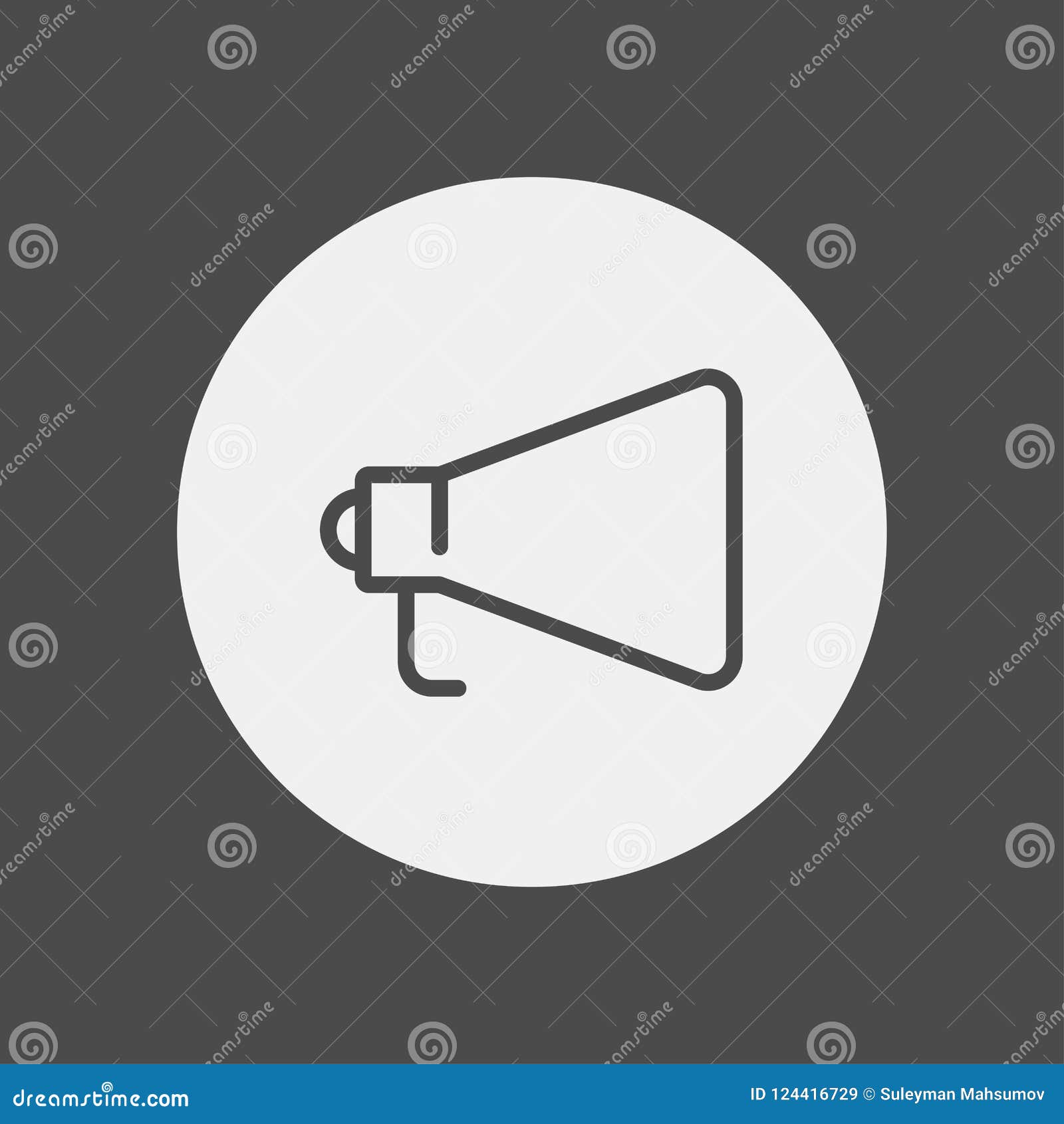 Megaphone Vector Icon Sign Symbol Stock Vector - Illustration of ...