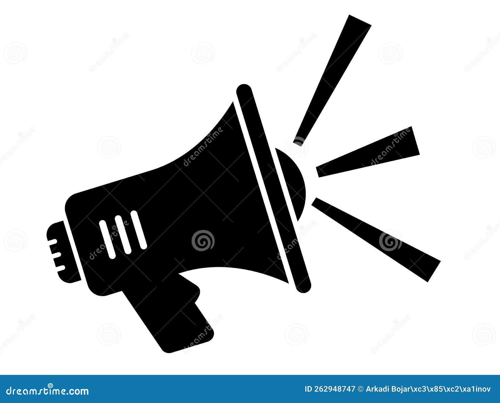 Megaphone Icon, Loudspeaker Vector Pictogram Stock Vector ...