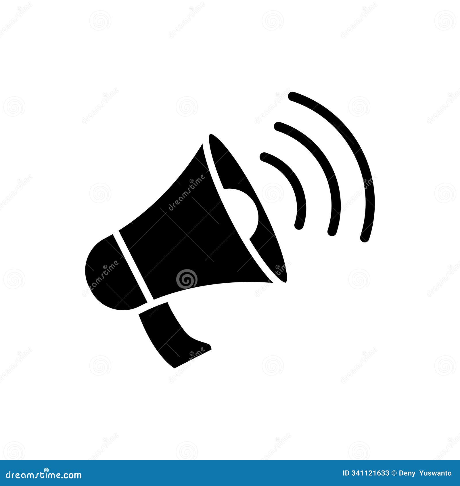The Megaphone Icon. Bullhorn Symbol. Flat Royalty-Free Illustration ...