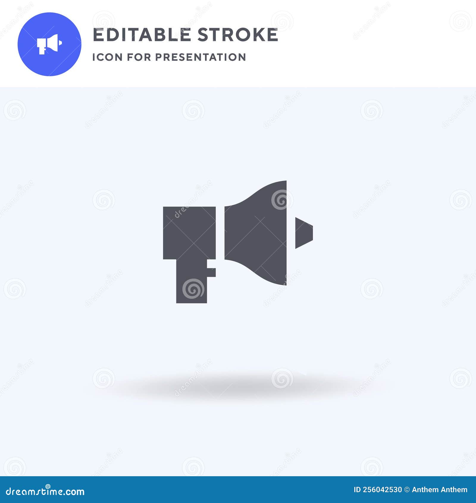 Megaphone Icon Vector, Filled Flat Sign, Solid Pictogram Isolated on ...