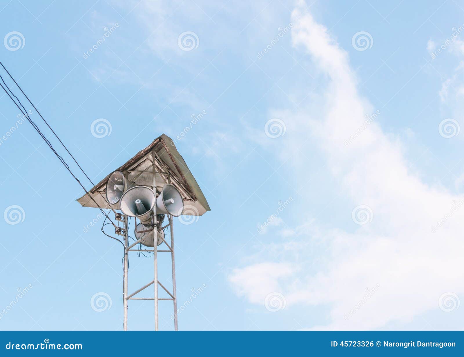 Loud-hailers On Police Car For Message Information At Emergency ...